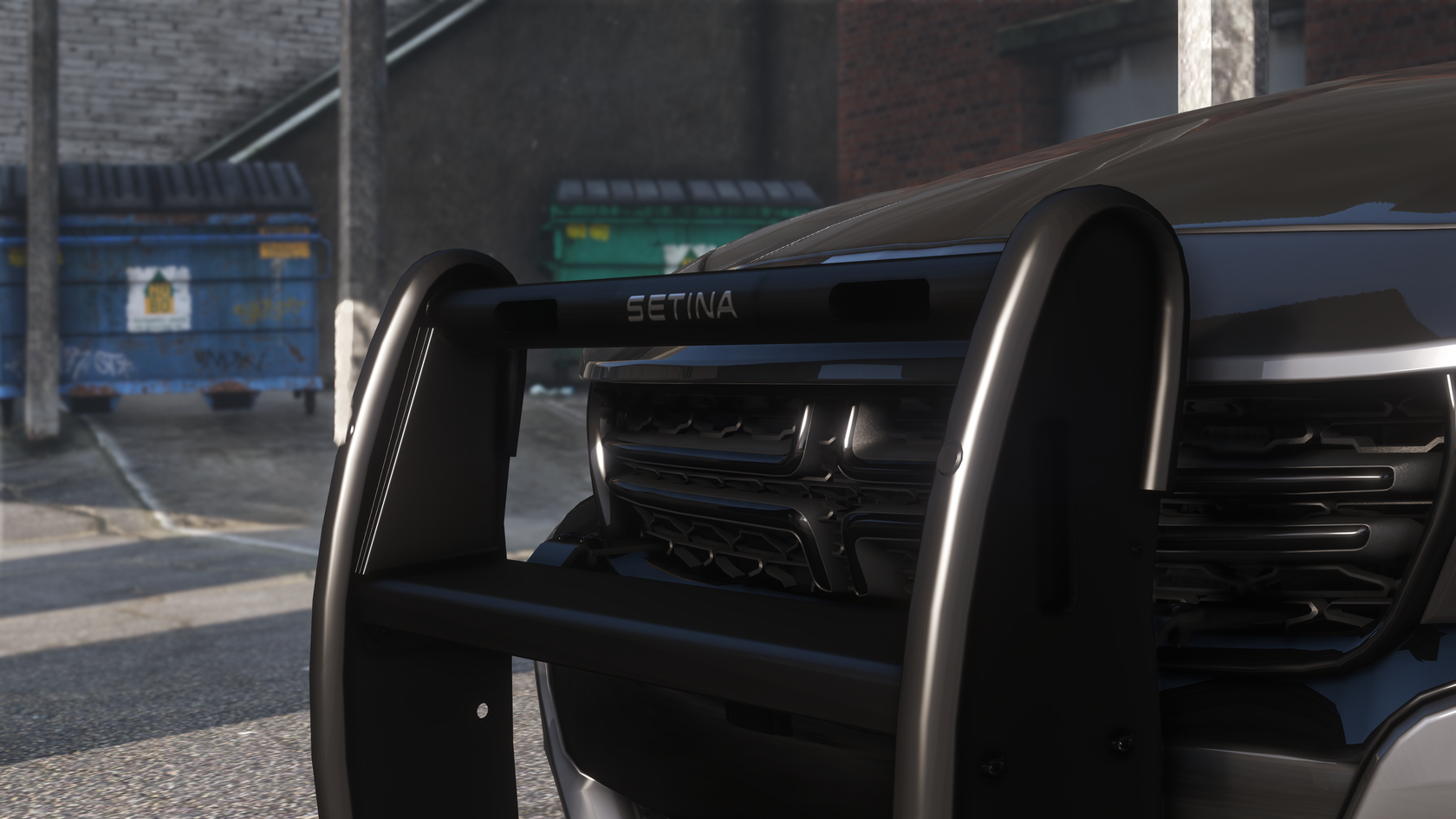 2018-2023 Police Pursuit Package Pushbar – GeorgieMoon Modifications